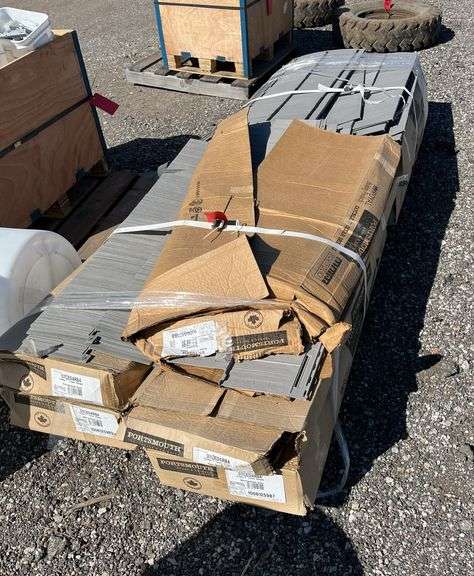 (105) Pieces of metro gray portsmouth shake, D7", new, Attention: We ...
