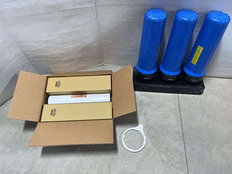 iSpring whole house water filter system with filters, 28"H, excellent ...