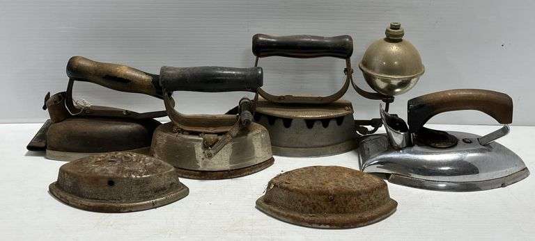 Old irons, sad iron has (3) irons, up to 7", have wear - Albrecht ...