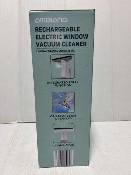Rechargeable electric window cleaner, box- 11 3/8"H, never used, NIB ...