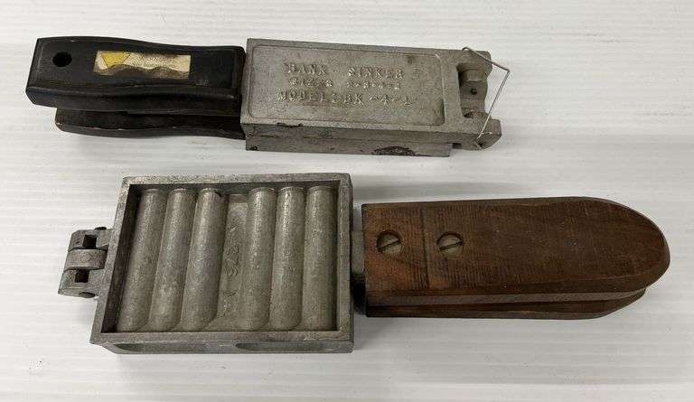 (2) Sinker Molds, Include: Bank Sinker Mold for Sizes 2, 3, 4, 5, and 6 ...