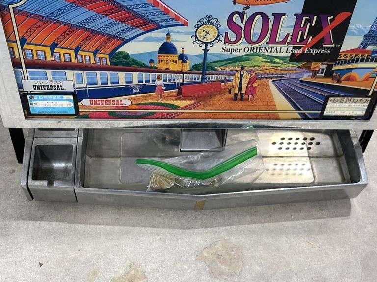 Slot machine, Solex Super Oriental Load Express with operating manual ...