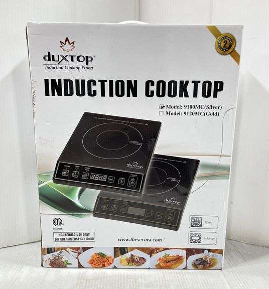 Duxtop induction cooktop, Model No. 9100MC, silver in color, 16"H, NIB ...