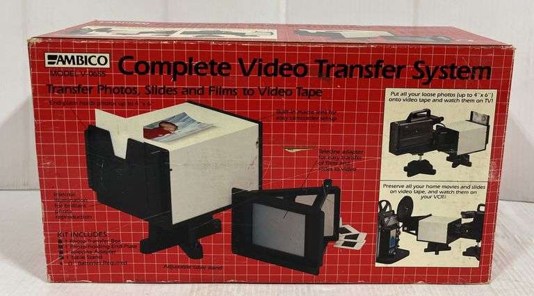 Ambico complete video transfer system, transfers photos, slides, and ...
