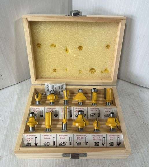 (12) Pieces 8mm tungsten carbide shank type milling cutters set, high ...