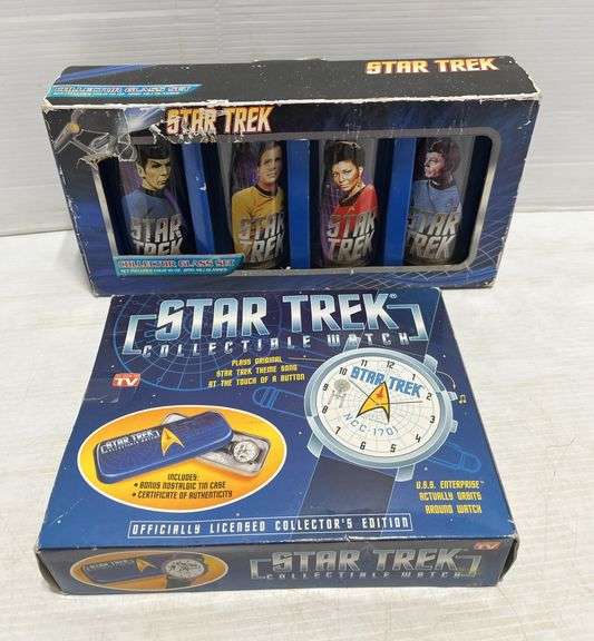 Star Trek collectors 4-piece glass set, 10 oz.; Star Trek collectors ...