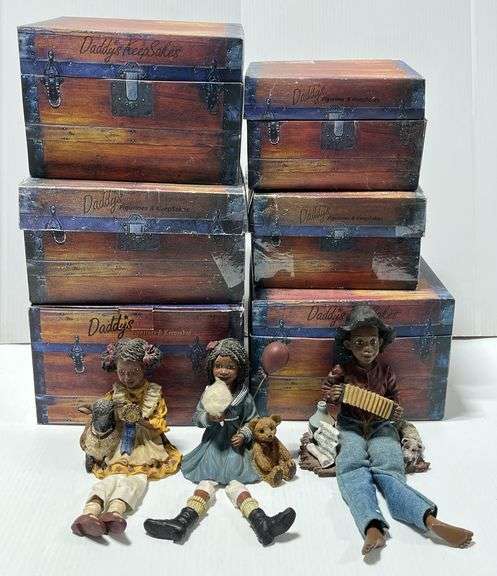 (6) Figurines, includes: 1- Daddy Long Legs Collection, "Sparky" IE ...