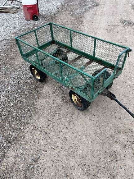 Pull behind wagon with folding sides, 24"W x 48"L, used - Albrecht ...