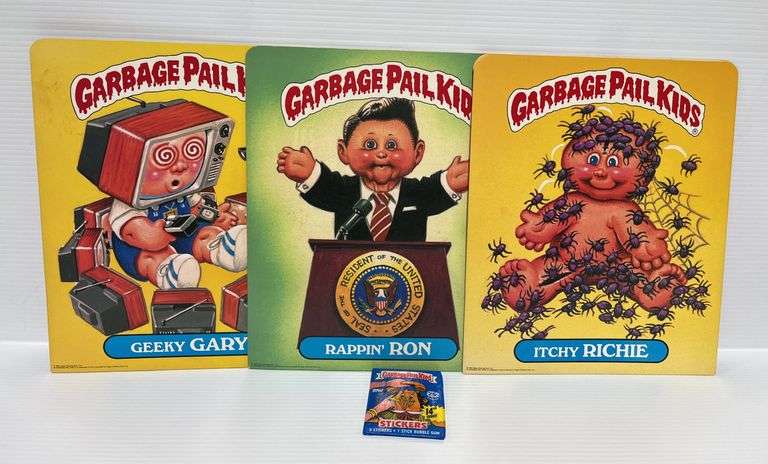 1988 Topps Garbage Pail Kids pack, rare GPK folders 1985, very nice ...