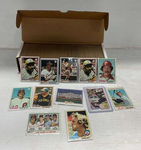 1978 Topps vintage baseball cards, approx. (750) cards, include: Eddie ...