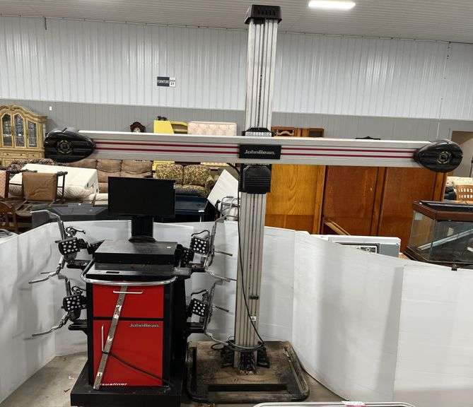 John Bean/Snap-On alignment machine, used til 3/19/2025, 113"H, works ...
