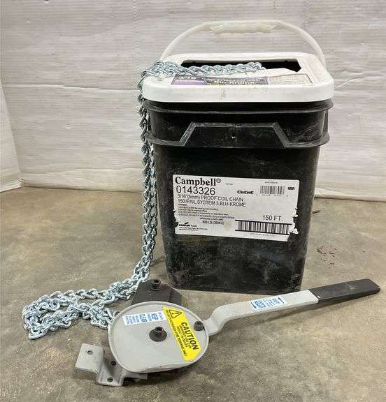 3/16" Coil chain and chain cutter, unknown length, new - Albrecht ...