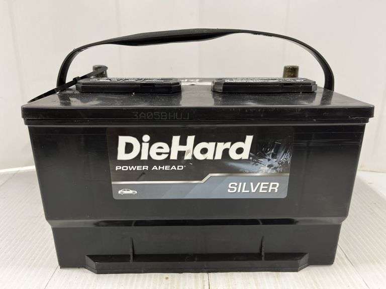Automotive top post battery, DieHard Power Ahead Silver, CCA 750, part ...