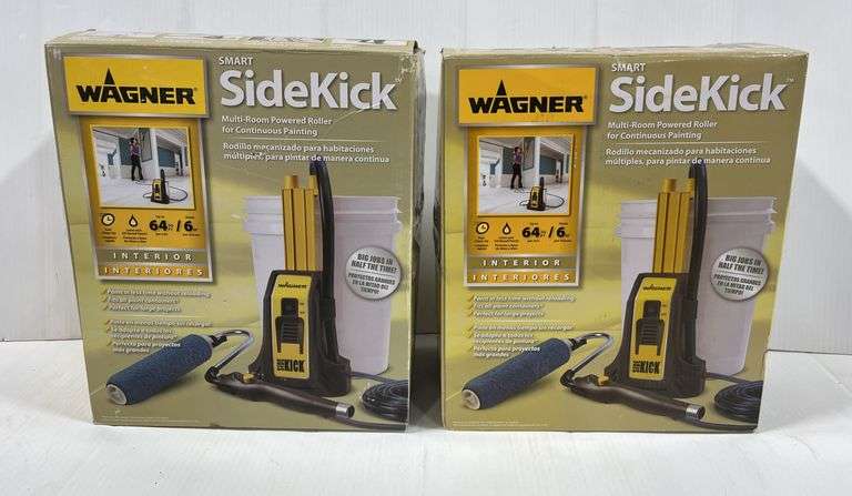 (2) Wagner SideKick powder rollers, 14" x 13" x 12", NIB - Albrecht ...