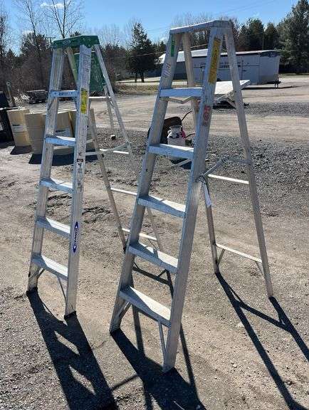 Set of (2) ladders, both- 6' - Albrecht Auction Service
