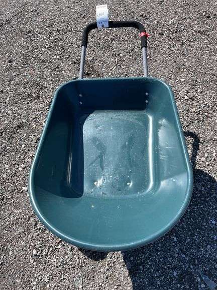 Elevon Dual-Wheel Home Garden Yard Utility Wheelbarrow Cart with Built ...