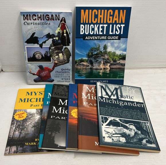 (8) Michigan paperback books, include: "Six Mystic Michigander ...