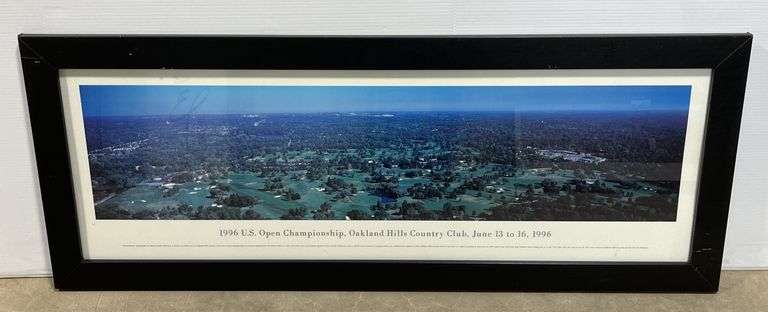 1996 US Open Championship framed print, 44"W x 16"H - Albrecht Auction ...