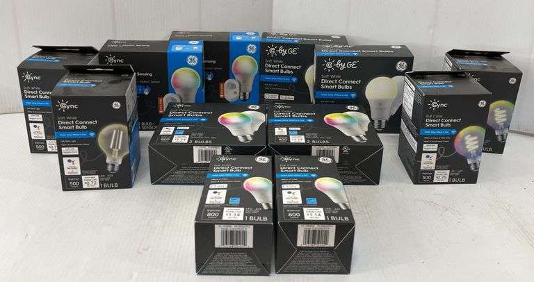 Cync direct connect smart bulbs, LED bulbs, soft white light or rainbow ...