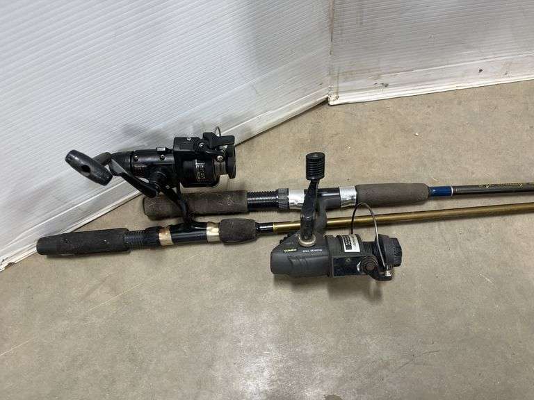 (2) Fishing poles: 1- Infiniti reel with Walleye special rod, 1 ...