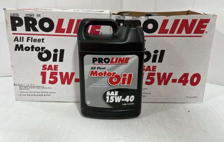 (6) Gallon ProLine 15W-40 Motor Oil, comes in two boxes, new - Albrecht ...