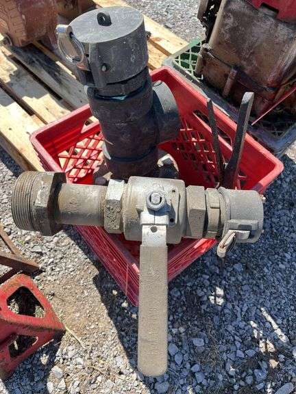 3" Butterfly valve with couplers, 2" stainless valve - Albrecht Auction ...