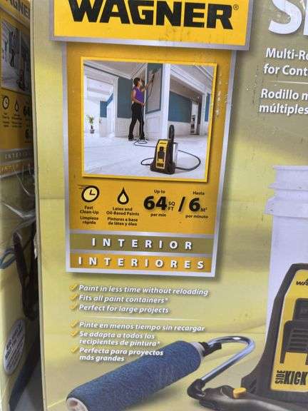 (2) Wagner SideKick powder rollers, 14" x 13" x 12", NIB - Albrecht ...