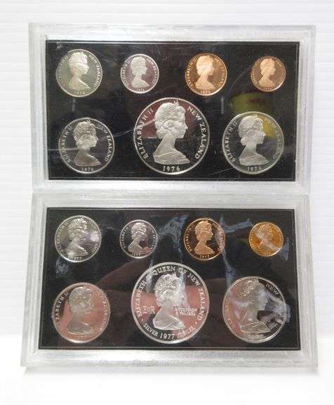 1977 and 1978 New Zealand Proof Sets - Albrecht Auction Service