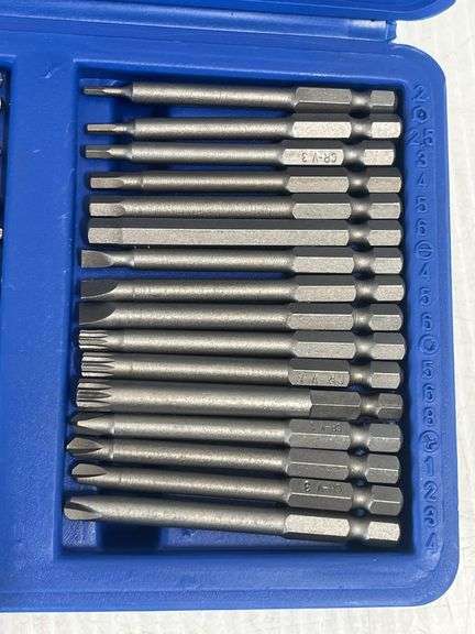 50-Piece extra long magnetic screwdriver bit set, 75mm safety bits for ...