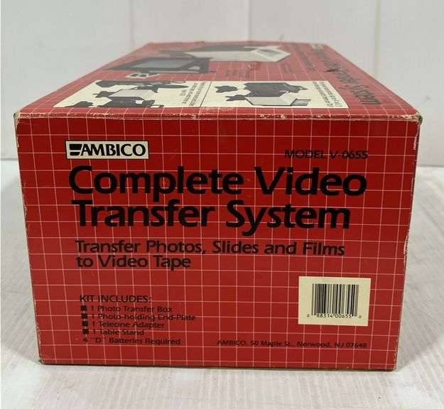 Ambico complete video transfer system, transfers photos, slides, and ...