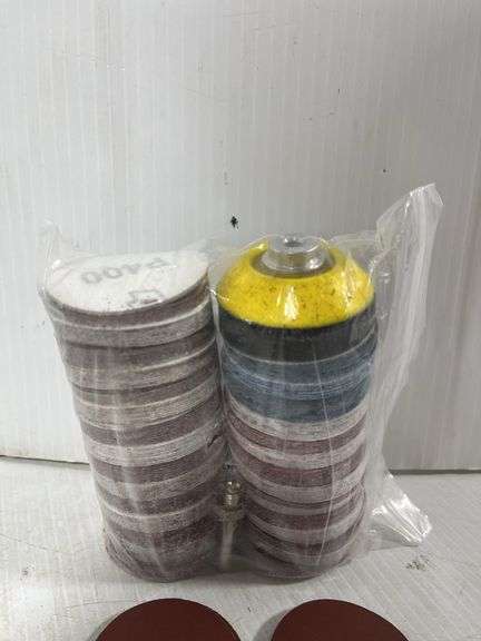 (300) Sanding discs, 2" alumina sanding pads, 80-3000 grit flocked ...