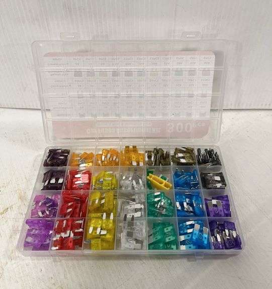 (300) Piece fuse combo kit, 160-piece mini fuses, 90-Pieces standard ...
