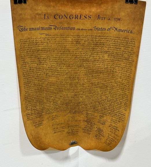 Day Kraft US Declaration of Independence retro paper poster, 14 1/8"W ...
