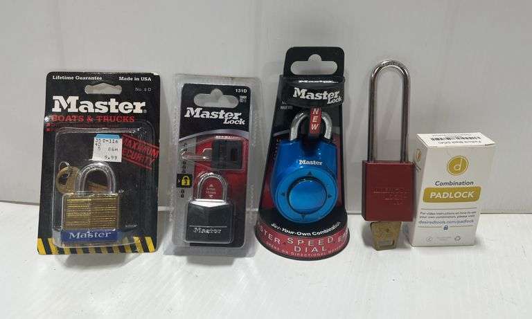 Master locks/combination padlocks, new - Albrecht Auction Service