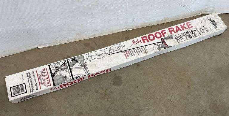 Roof rake, box- 60"L, NIB - Albrecht Auction Service