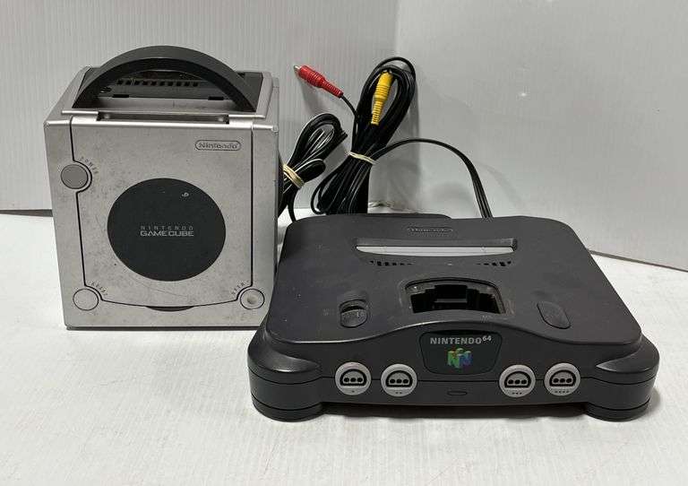 N64 Console with Gamecube console, M64 tested and works; Gamecube is ...