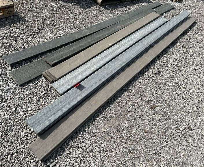 Trex Enhance G2 Grooved Foggy Wharf, 2-pieces, 12'L; 2-Pieces 11'L; 4 ...