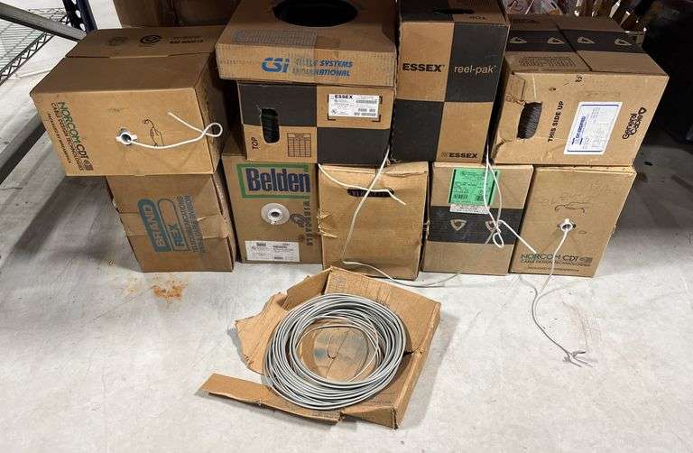 (11) Boxes of cable wire - Albrecht Auction Service