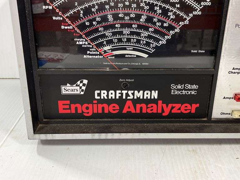 Craftsman engine analyzer, Model No. 161.210400, works, test leads in ...