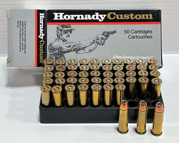 (50) Rounds of Hornady Custom .38 Special ammo, 125-grain JHP XTP, new ...