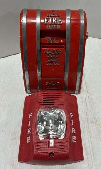 Edwards antique fire alarm pull station, and Fire alarm system sensor ...
