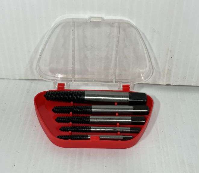 6-Piece screw extractor set, damaged screw, broken bolt, water pipe remover set, up to 3 1/8 ...