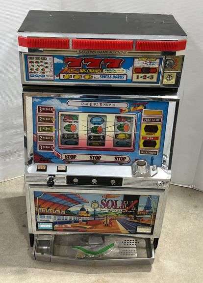 Slot machine, Solex Super Oriental Load Express with operating manual ...