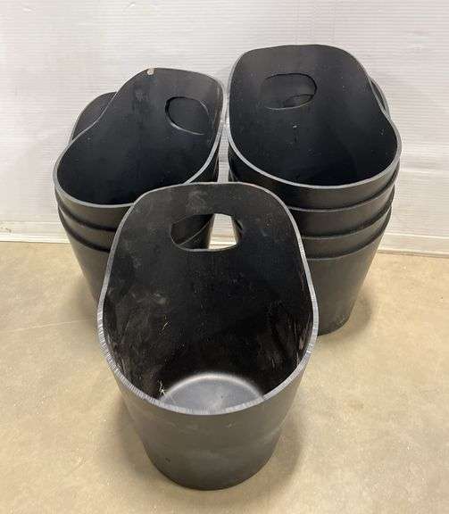 (8) Calf hutch pails, made for poly dome calf hutches or to be used for ...