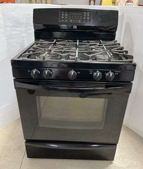 Kenmore gas stove set for a natural gas with factory LP conversion kit ...