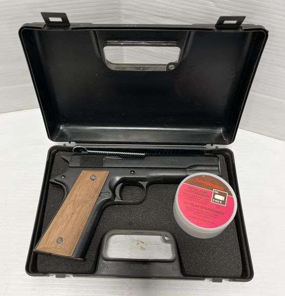 1911 Prop gun, only shoots blanks case- 9 1/2"L - Albrecht Auction Service