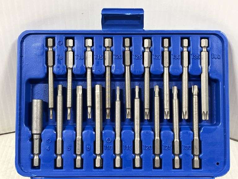 50-Piece screwdriver bit set, includes: Long torx bits, sunsbell extra ...