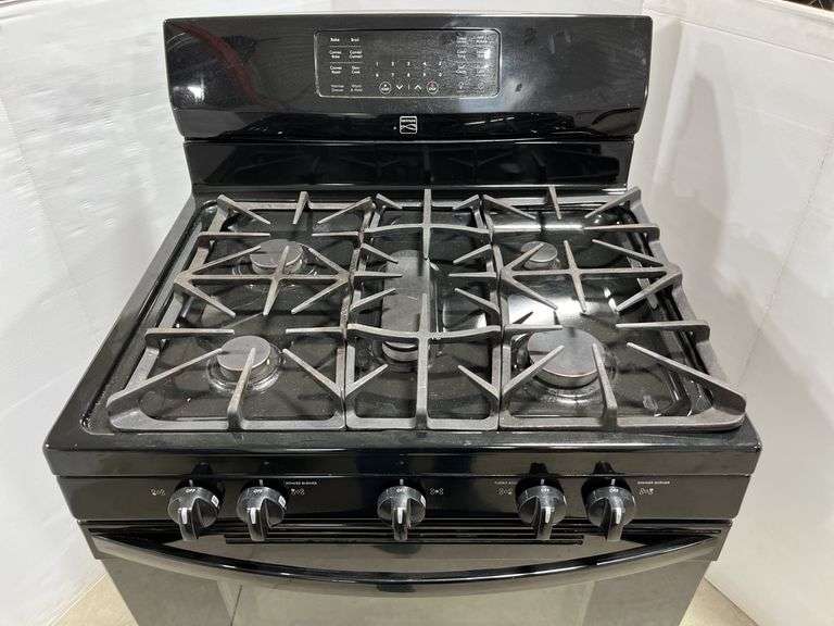 Kenmore gas stove set for a natural gas with factory LP conversion kit ...