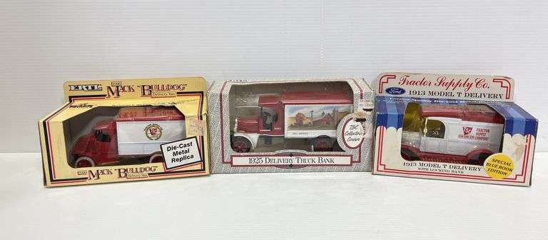 Set of (3) Die-Cast Vehicles, Include: 1913 White Model T Bank, 1925 ...