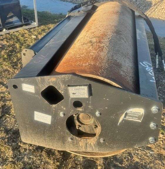 6' Skid Steer Quick Attach Vibratory Roller, Good, Used, NOTE: No Sunday Pick-Up - Albrecht ...